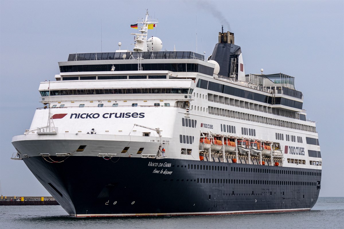 Kreuzfahrtschiff „Vasco da Gama“ in Warnemünde